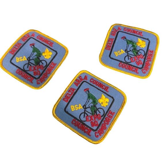 Scouting America | Other | Bundle Vintage Bsa 98 Bike Patch Expo 80 ...